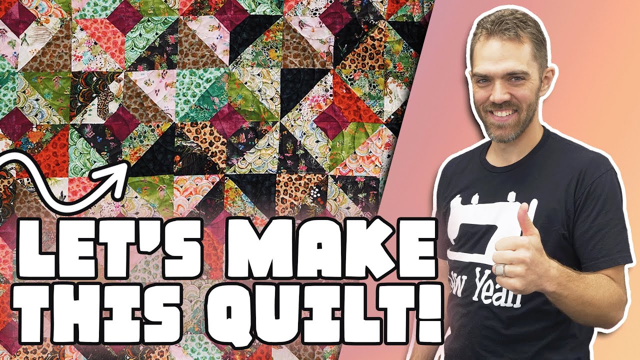 How to Make a Diamond Prism Quilt - Free Pattern! - YouTube