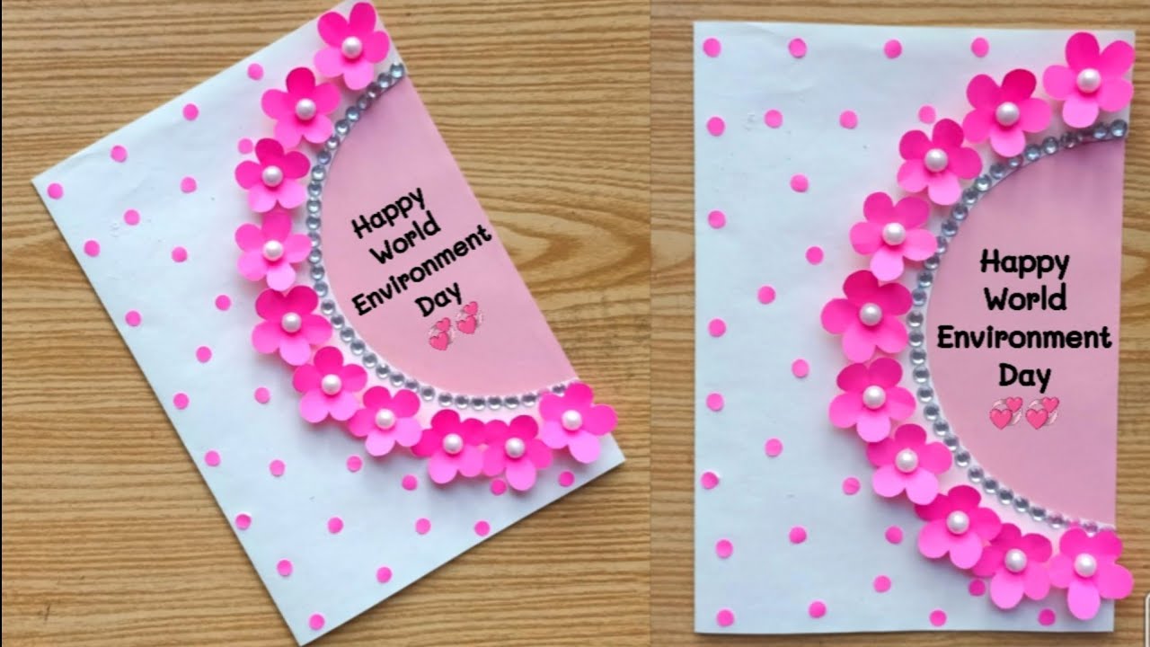 Environment Day Greeting Card | How to make Environment Day Card | Save ...