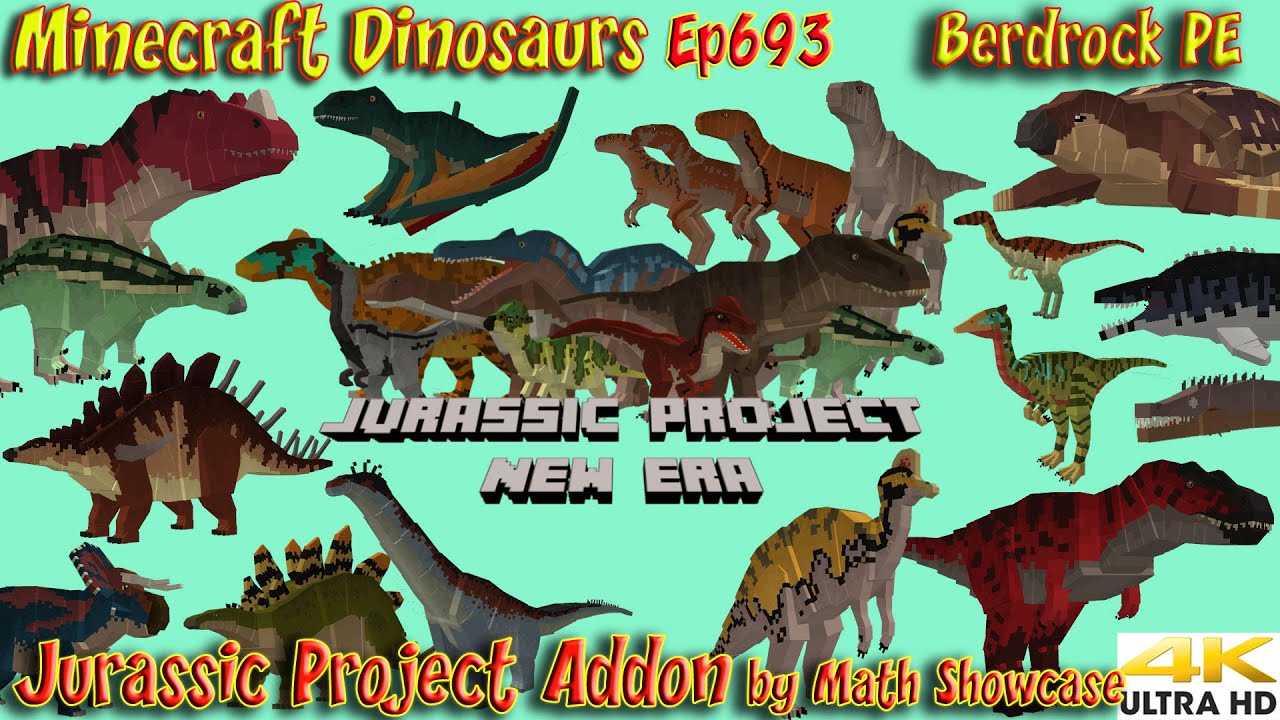 Jurassic Project New Era Addon by Math Minecraft Bedrock PE Minecraft ...