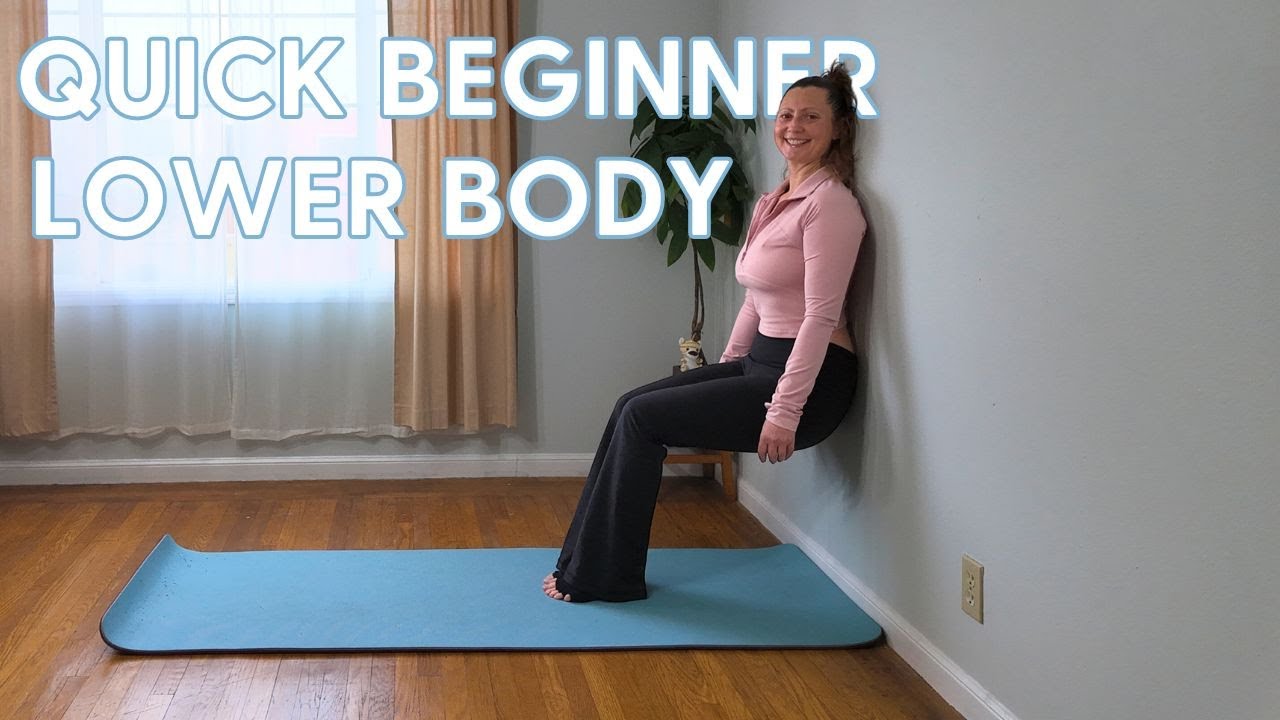 Beginner Power Leg Workout: Standing Wall Pilates Narrow Stance Wall ...