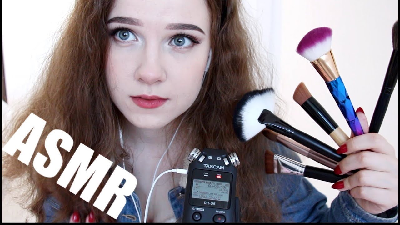 ASMR || Brushing || Camera and Microphone || Tapping | Whisper Ear to Ear - YouTube