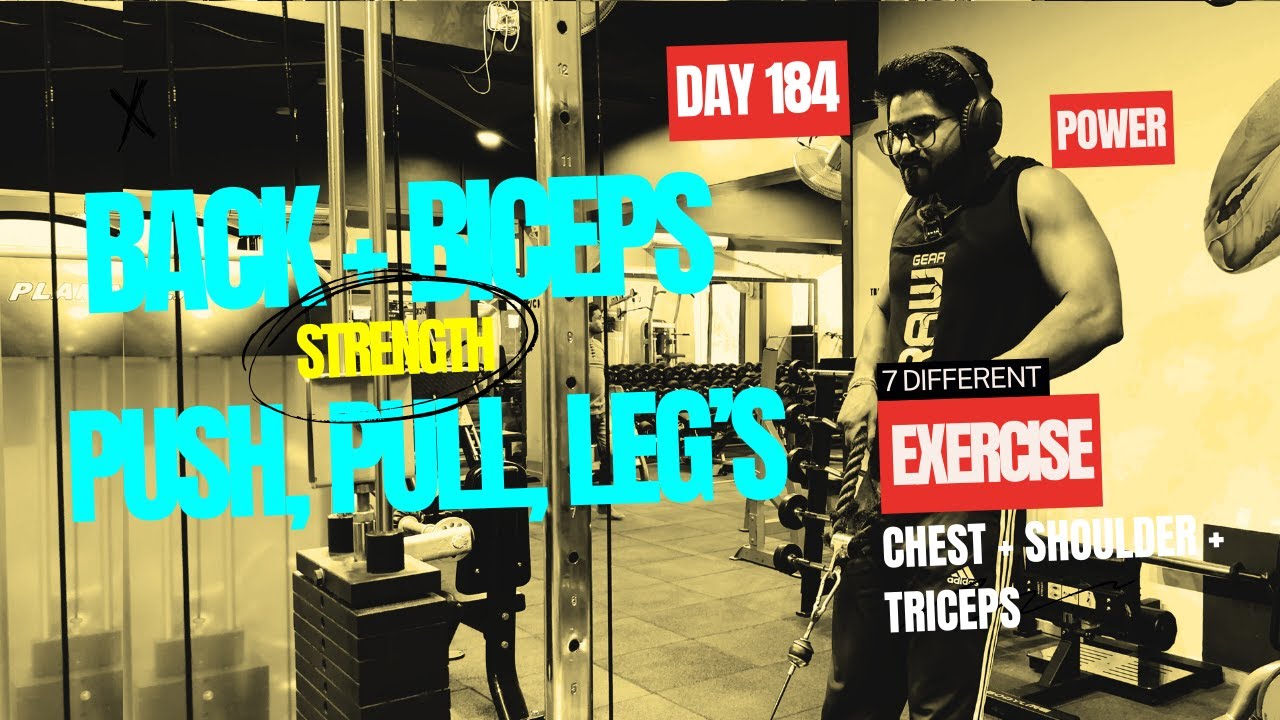 DAY 184 | Pull Movement | Back + Biceps | Beginner to Advance Workout ...