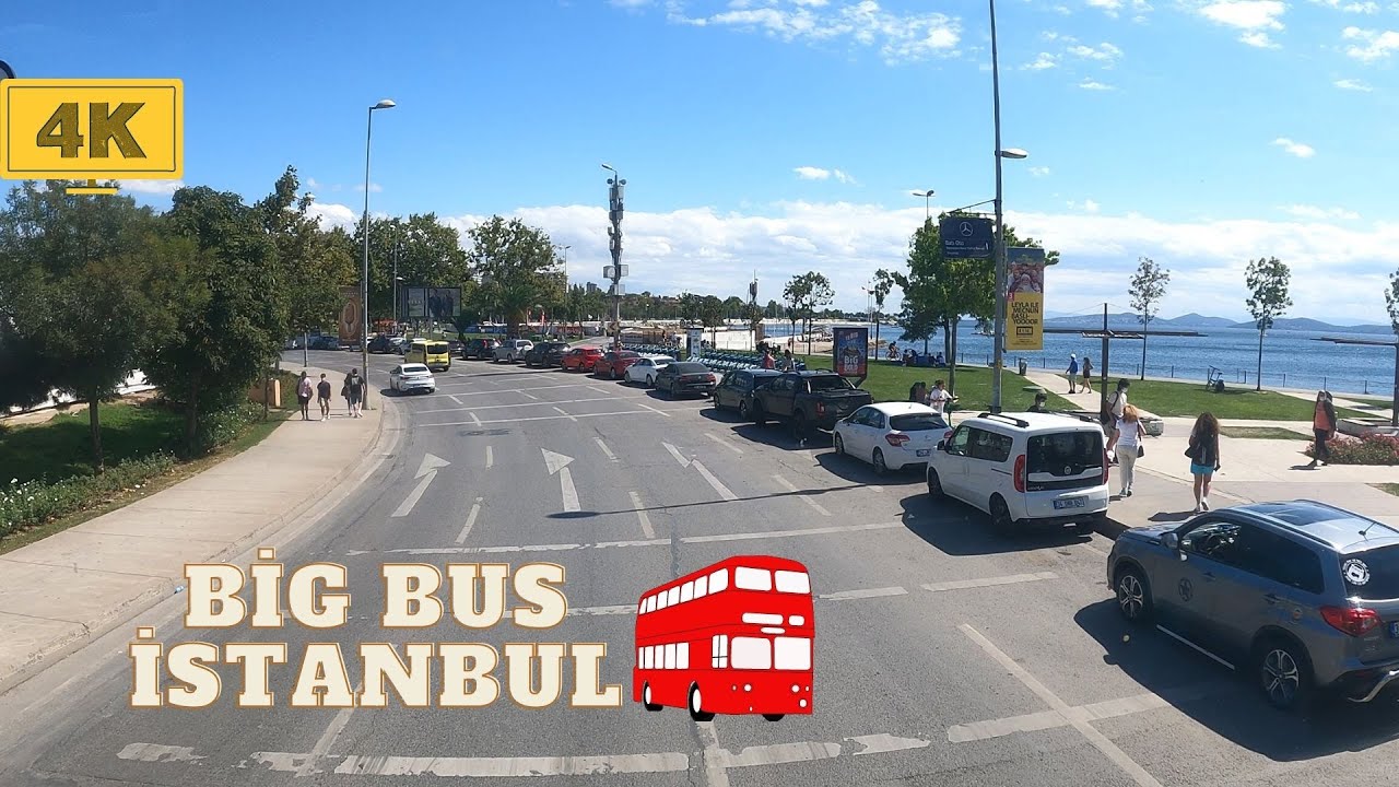 İstanbul 16d Caddebostan - Maltepe Sahil Otobüs yolcuğu ,BIG BUS TOUR ...