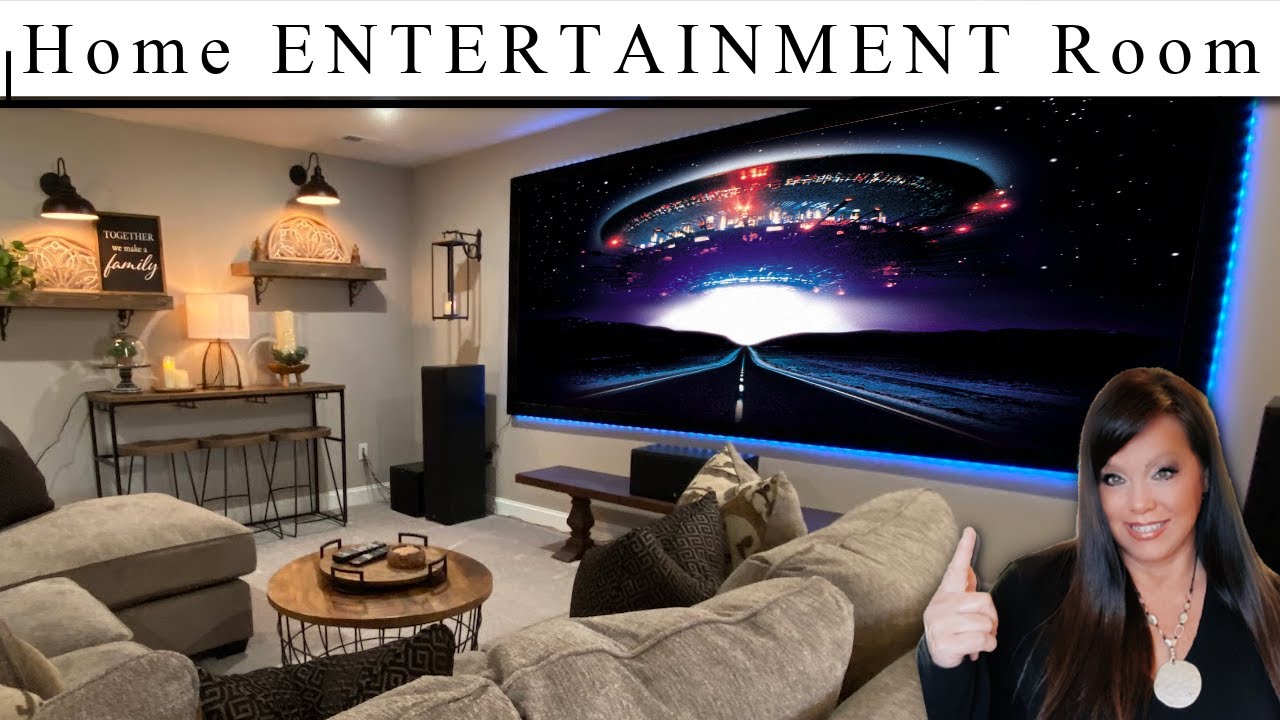 Home Entertainment Room | Decorating Ideas | Tour - YouTube