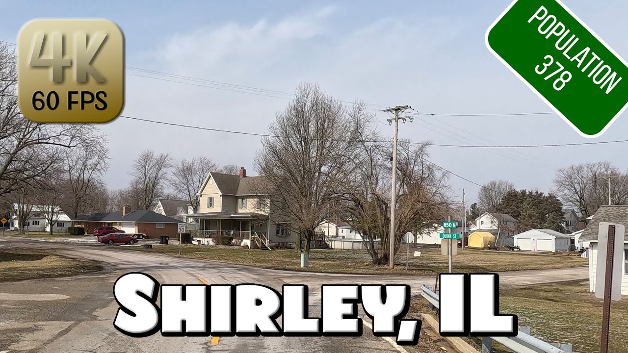 Driving Around Village of Shirley, IL in 4k Video - YouTube