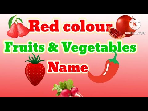 Red Fruits And Vegetables Name | Red Fruits Name | Red Fruits Name In ...