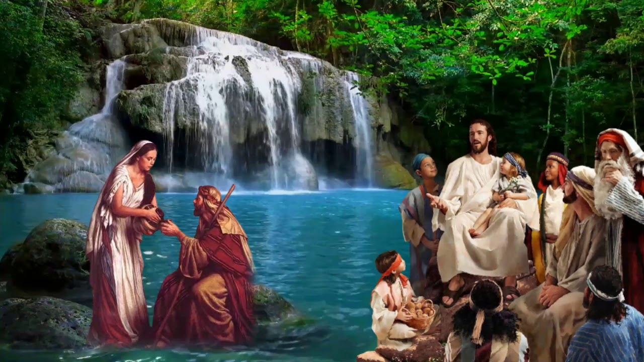 Jesus with children - Jesus - No copyright video, background video ...