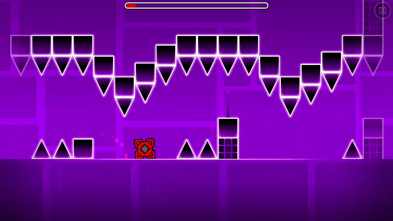 Jumper Geometry Dash practicing flying straight - YouTube