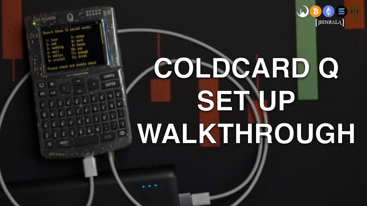 SETTING UP THE COLDCARD Q BITCOIN HARDWARE WALLET (WALKTHROUGH) - YouTube
