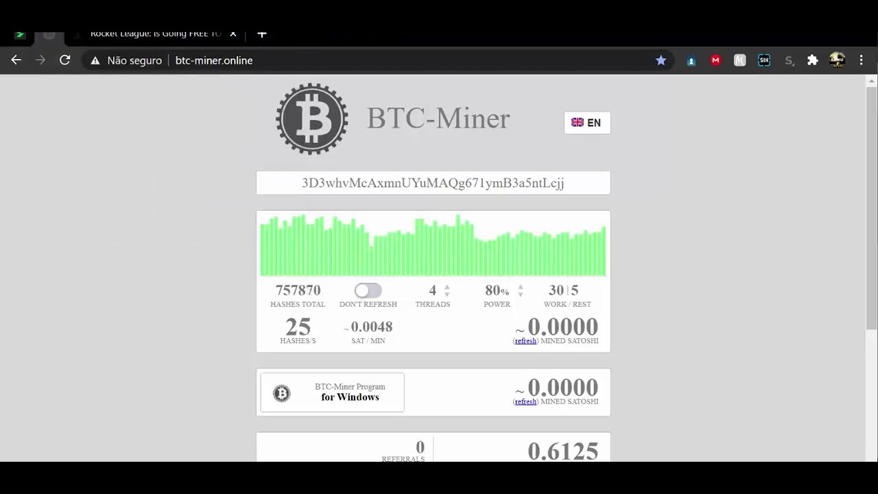 Como minerar bitcoin em nuvem no BTC Miner - YouTube
