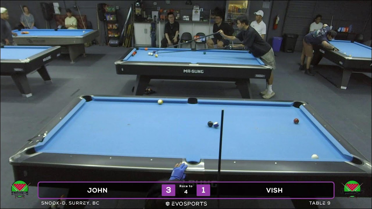 JOHN vs VISH - SNOOK-D - TABLE 9 | EvoSports - YouTube