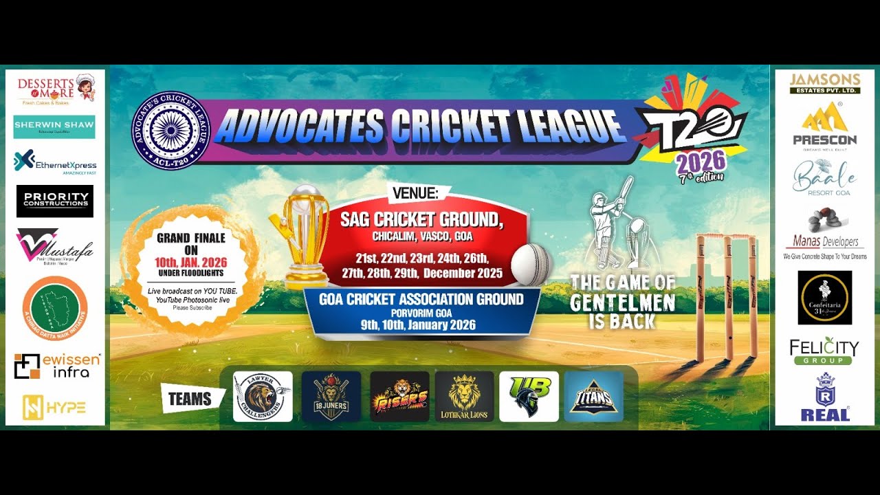 LIVE | GRAND FINALE | ACL 7 | ADVOCATES CRICKET LEAGUE 2026 - YouTube