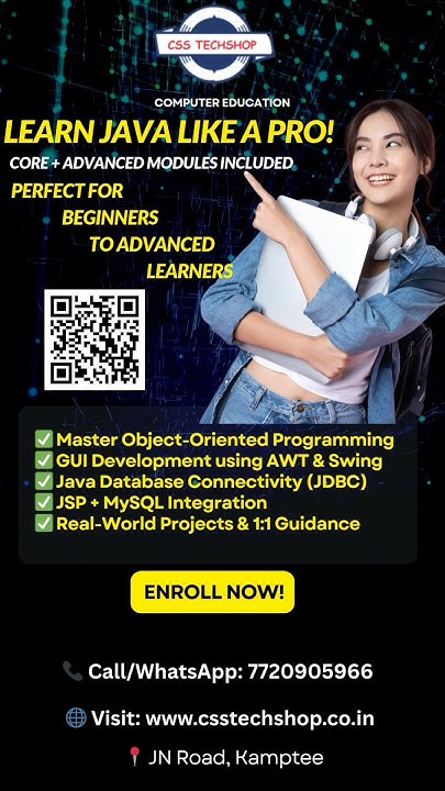 Learn Java Programming | Core to Advanced with Projects | CSS Techshop Kamptee - YouTube