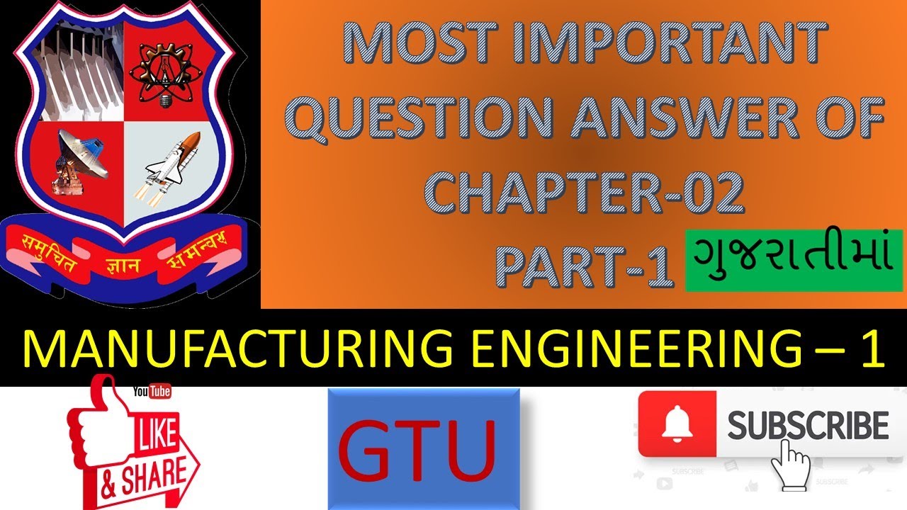 Most imp question with answer of manufacturing engineering 1- Chapter ...