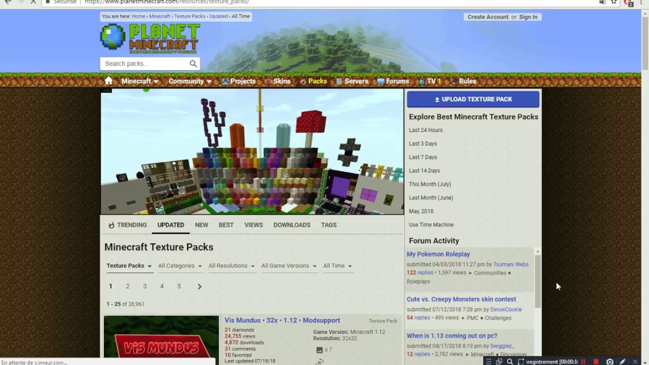 comment telecharger un pack de texture sur minecraft az launcher - YouTube