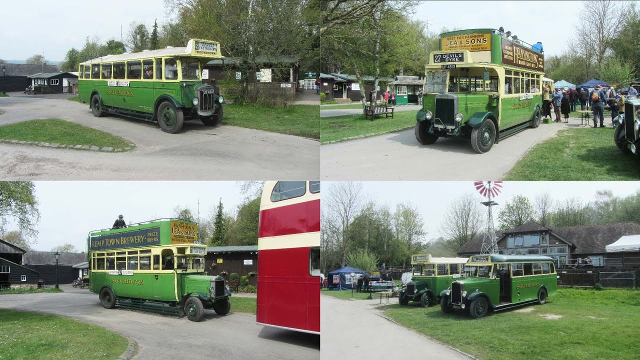 Amberley Museum, West Sussex, Spring Bus Show, 30th April 2023 - YouTube