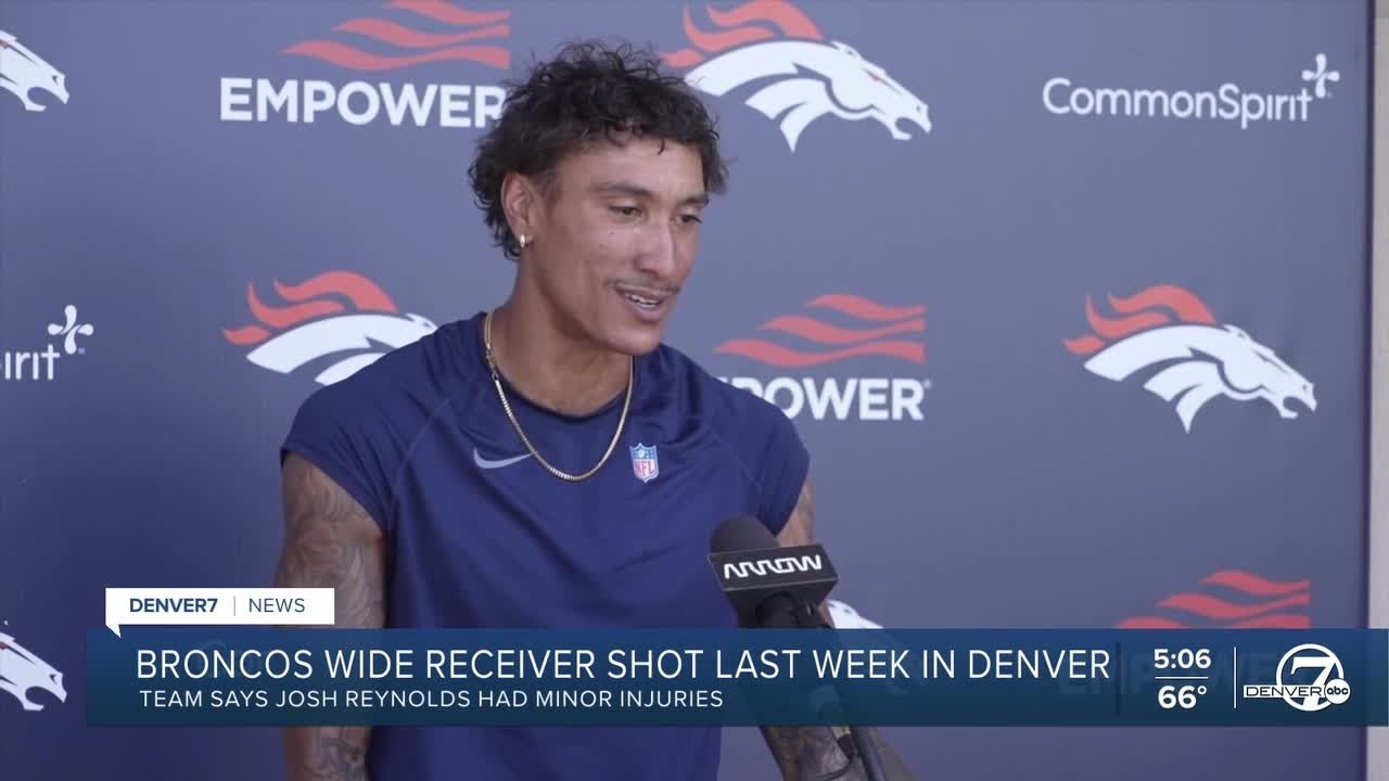Denver Broncos wide receiver Josh Reynolds shot in Denver last week ...