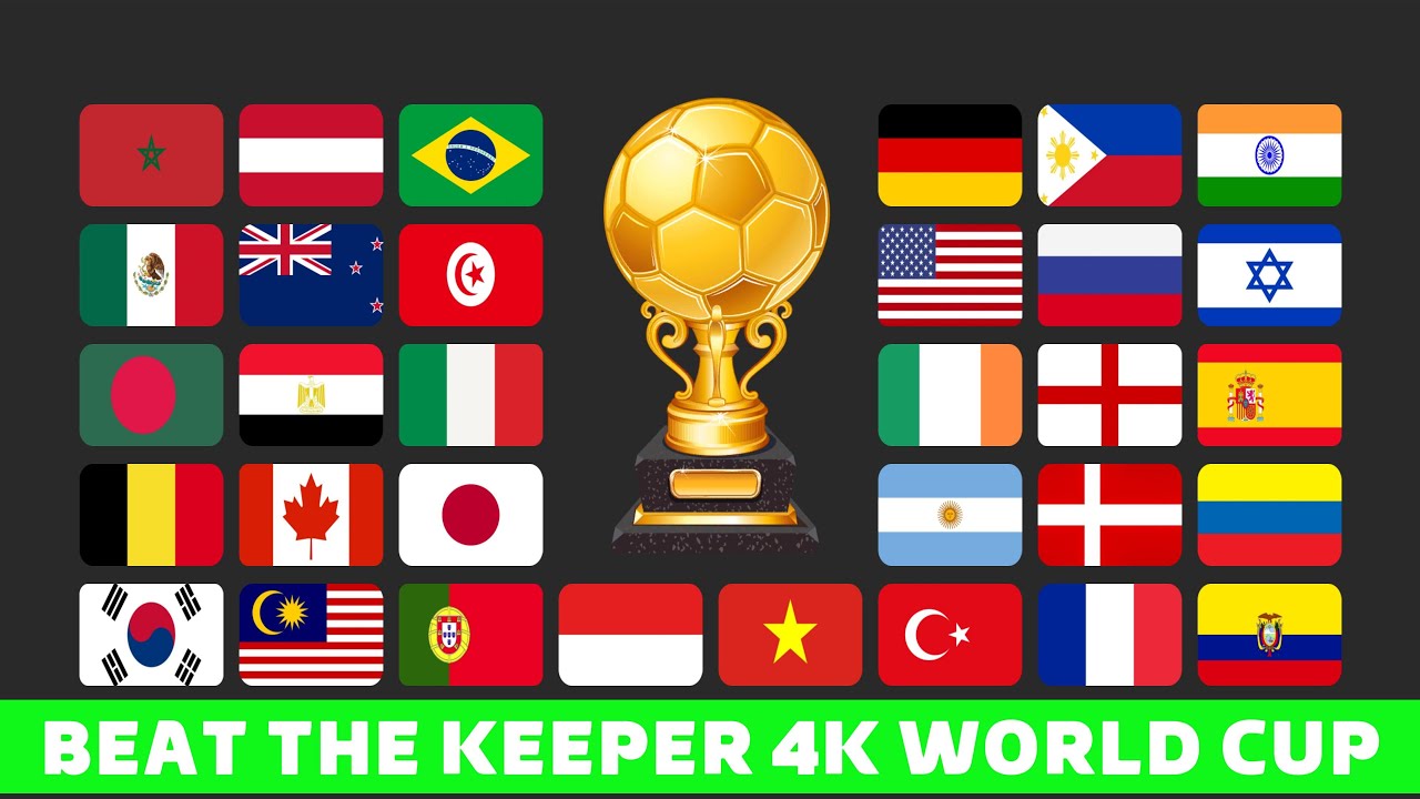 Nations Beat the Keeper World Cup 4k in Algodoo - YouTube