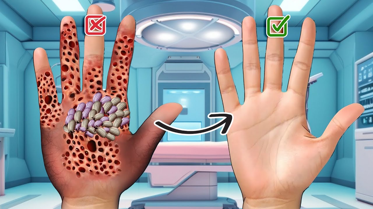 ASMR Remove Ticks And Maggot Infected From Hand | Severely Injured ...