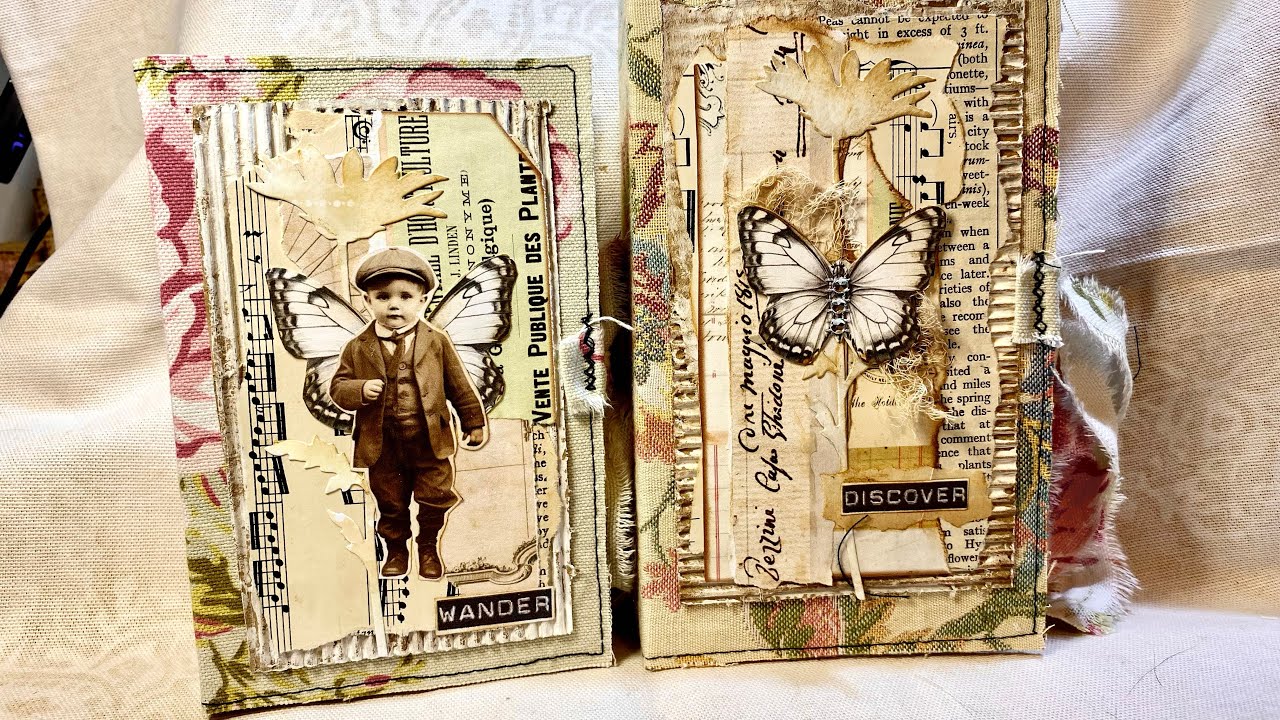 Craft with me : Let’s make some journal covers from cardboard and ...