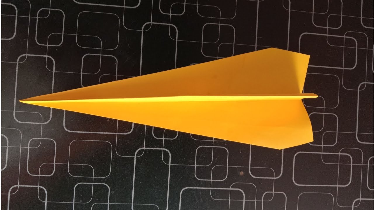 How To Fold A Paper Airplane That Flies Far. Easy Origami - YouTube