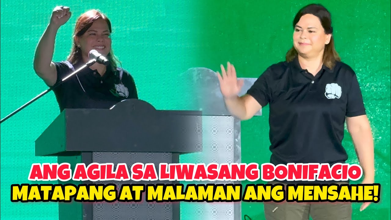 MATAPANG AT MALAMANG MENSAHE BAON NG AGILA SA LIWASANG BONIFACIO! - YouTube