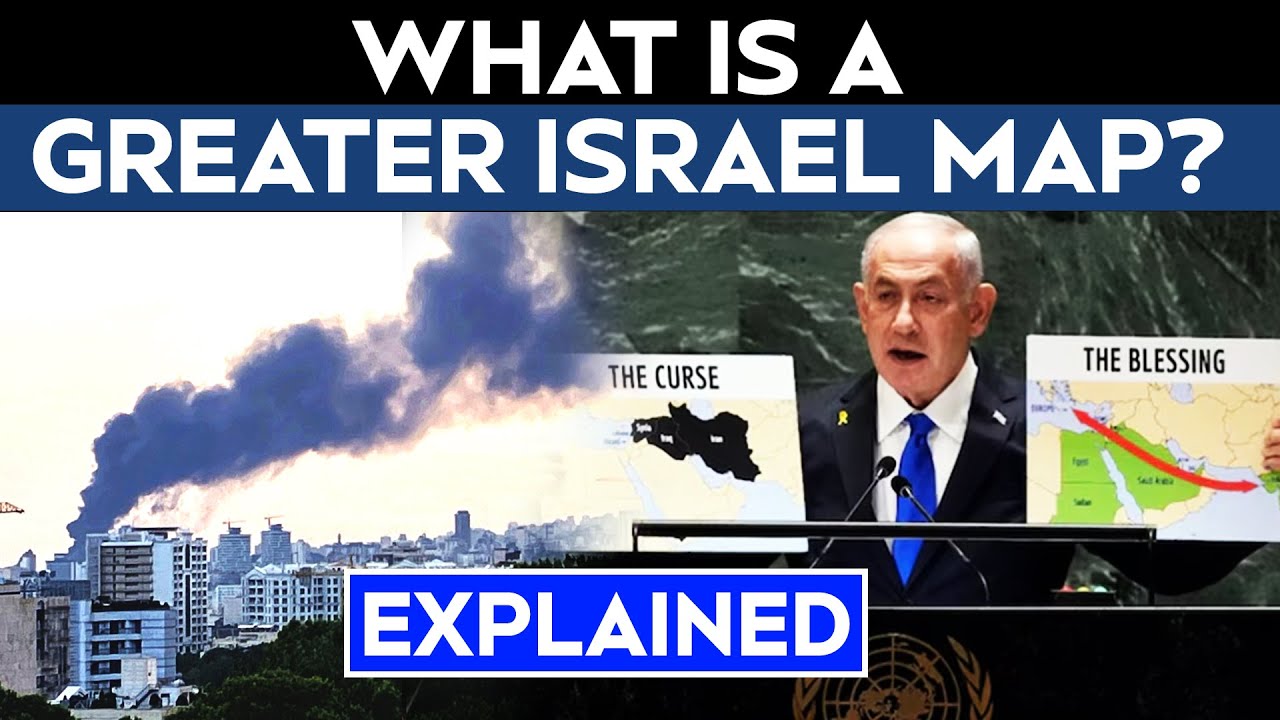 Iran Israel Conflict | Israeli PM Netanyahu's 'Greater Israel Map' Explained - YouTube