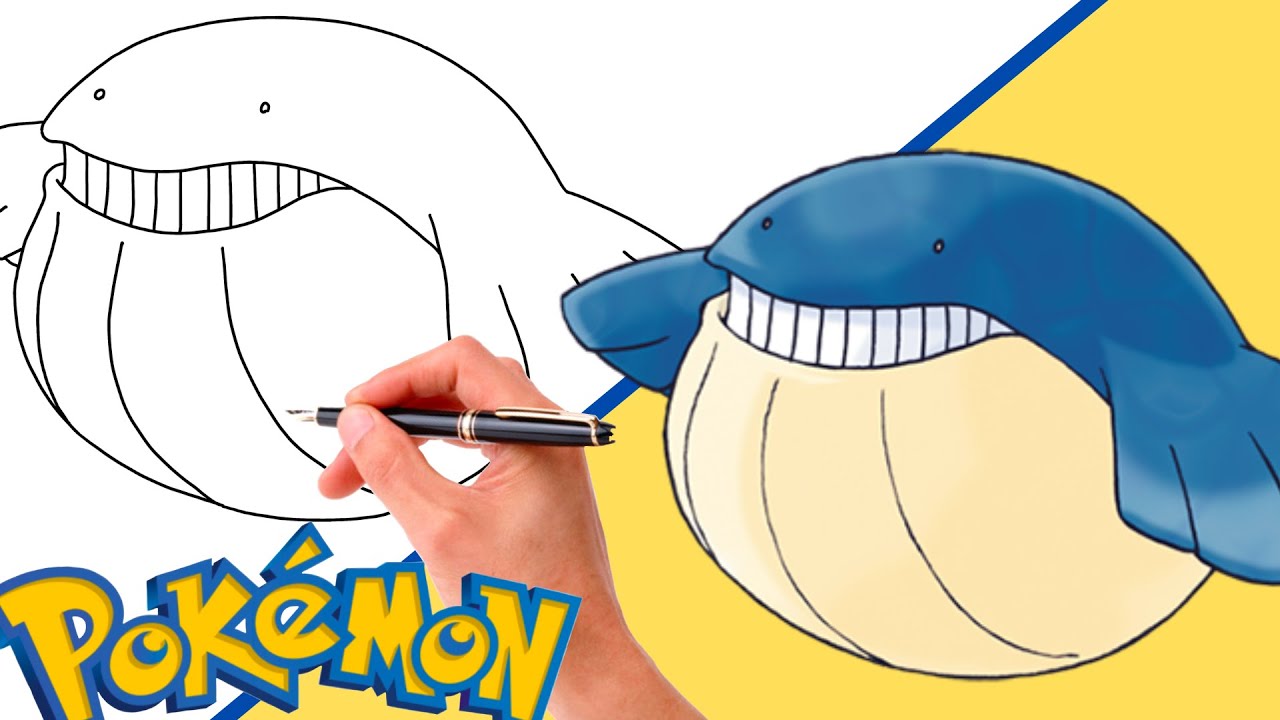 Como Desenhar FACILMENTE O POKÉMON WAILMER ! #320 | geração 3 - YouTube