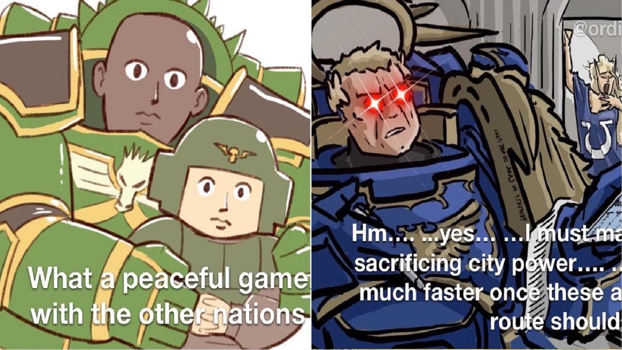 Vulkan's tactics vs Guilliman's tactics | Warhammer 40k meme dub - YouTube