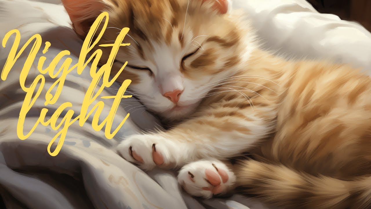 Dreamy Cat Purr Night Light | Relaxing Sleep Aid with Soothing Sounds ...