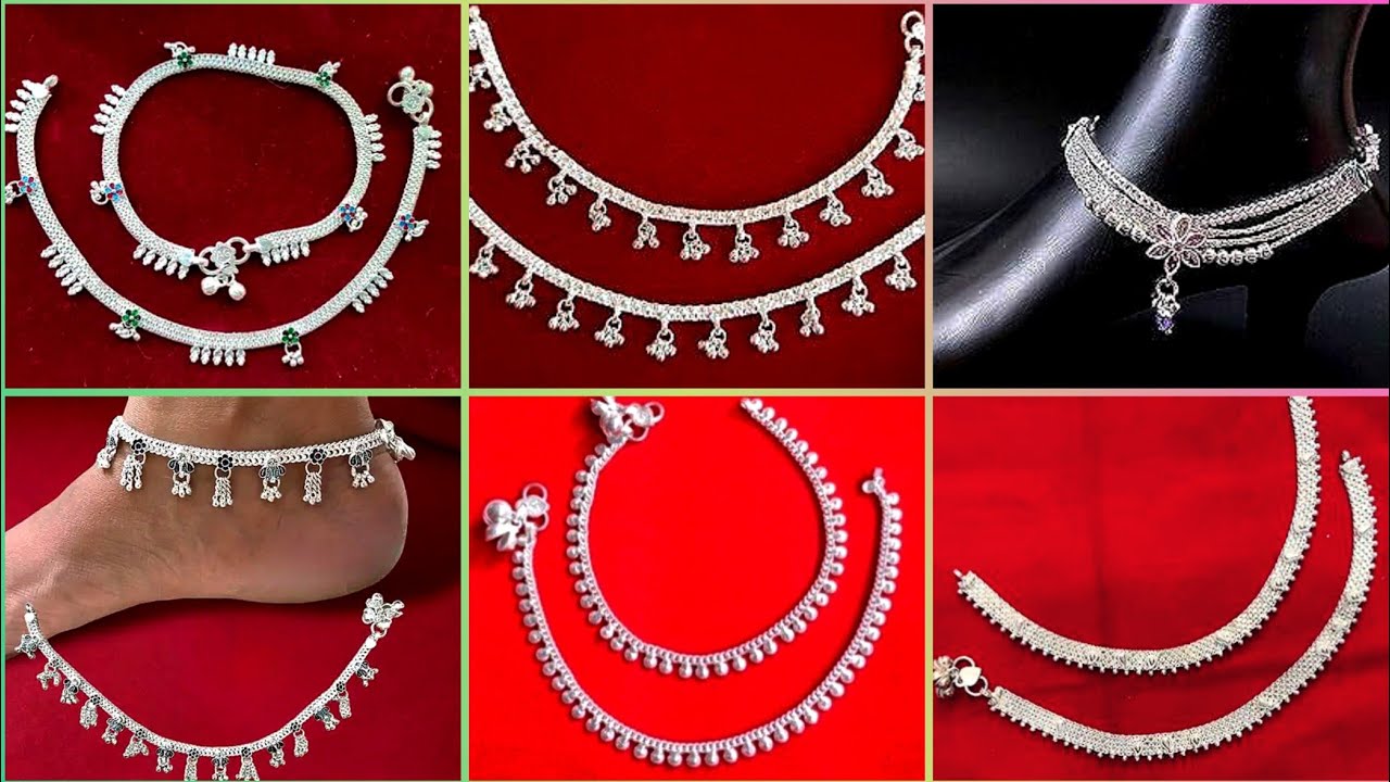 ২০২৬ রূপার পায়ের নুপুরের ডিজাইন/simple designer rupar nupur/Silver ...