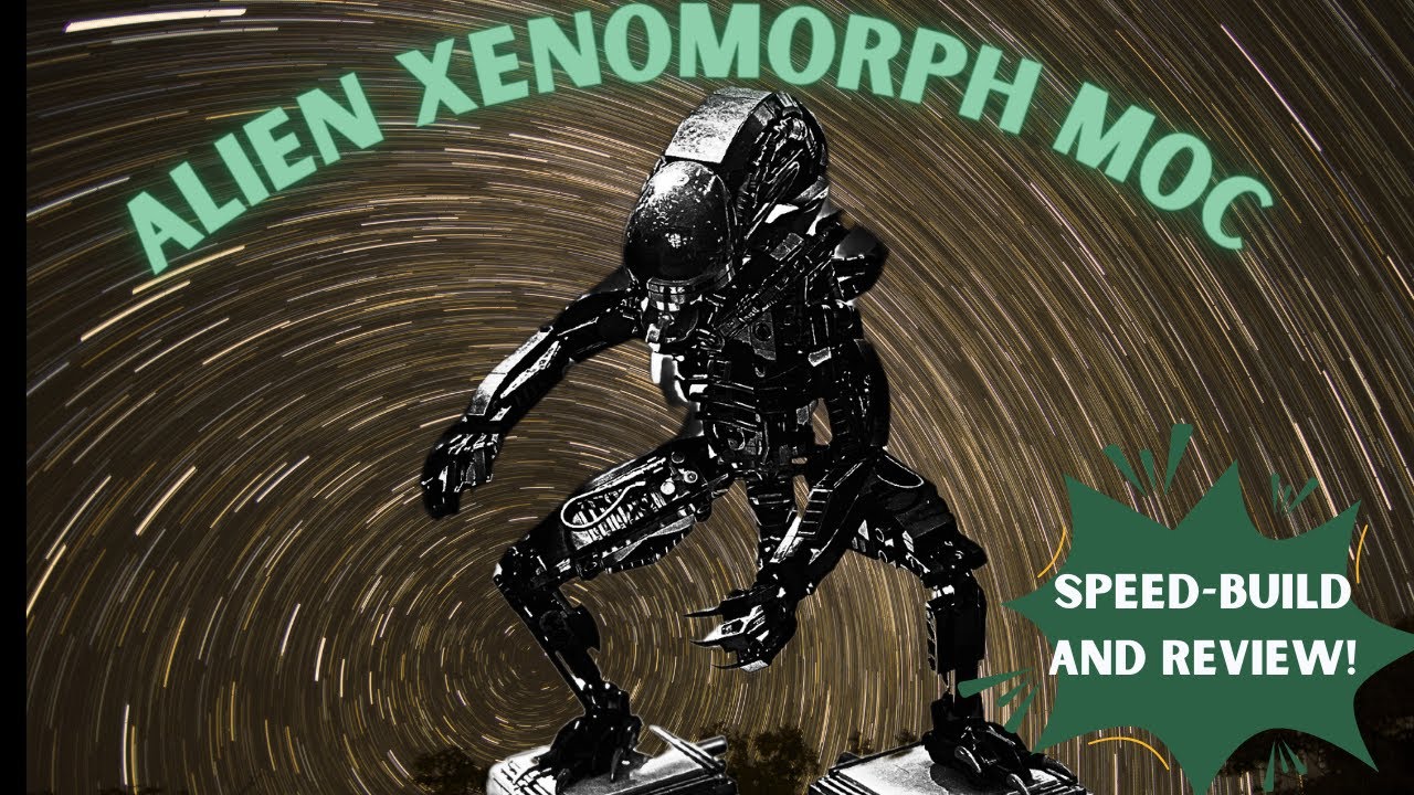 Alien Xenomorph MOC Speed Build and Review #lego #nonlego #alien # ...
