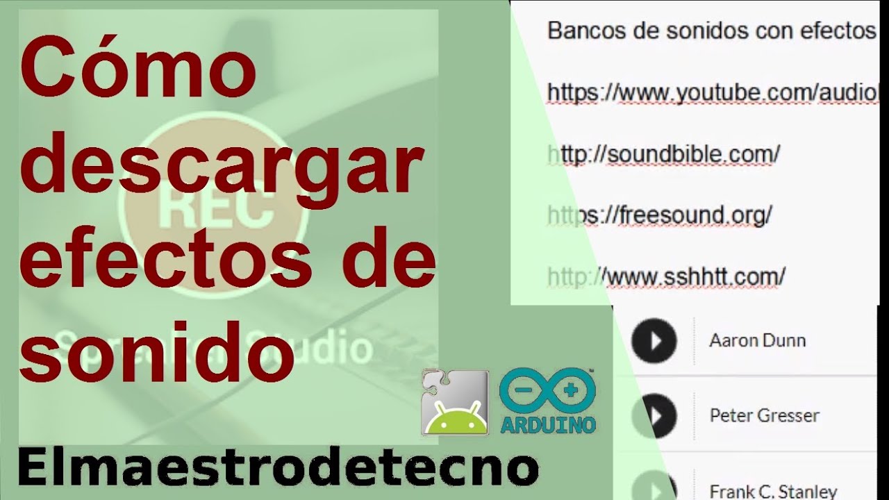 Cómo descargar efectos de sonido y audios para nuestros proyectos - YouTube