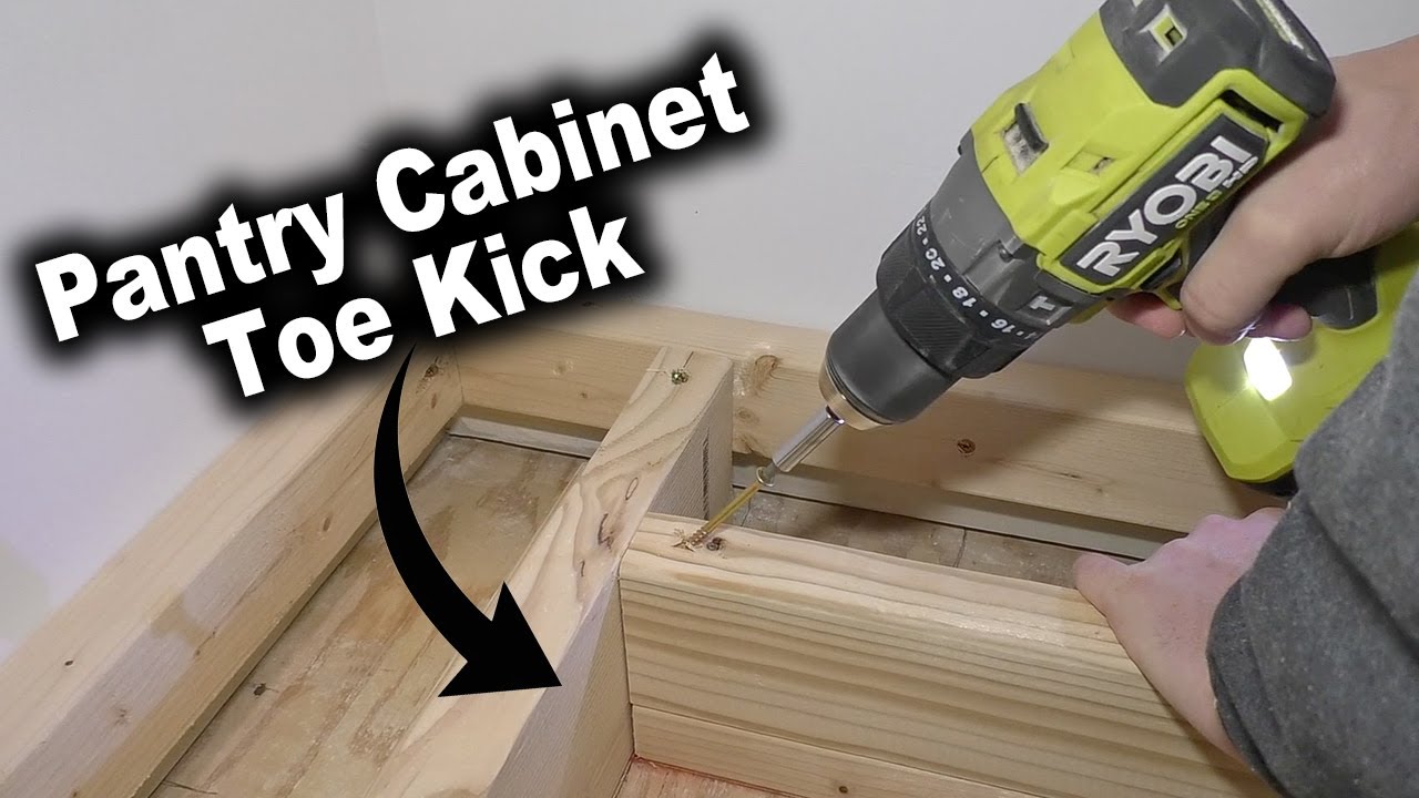 How to Build Toe Kick Framing for Base Cabinets | Wall Cabinets as Base ...