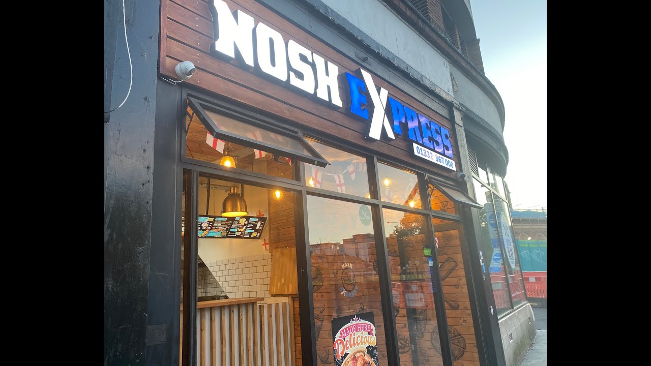 Nosh express Derby - Takeaway Doner Kebab Review - YouTube