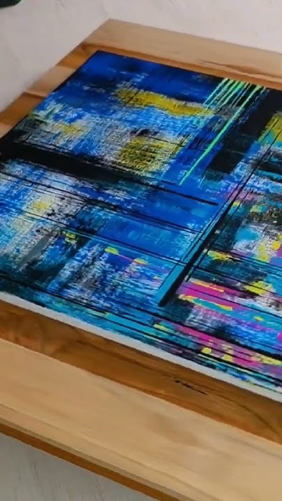 Vibrant Colors & Contrast / Abstract Painting Techniques - YouTube