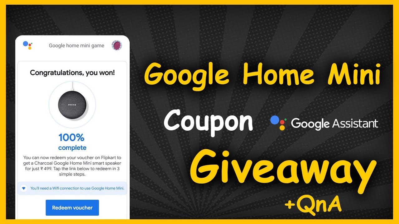 Google Home Mini Coupon Giveaway ️ | IND Loot Deals - YouTube