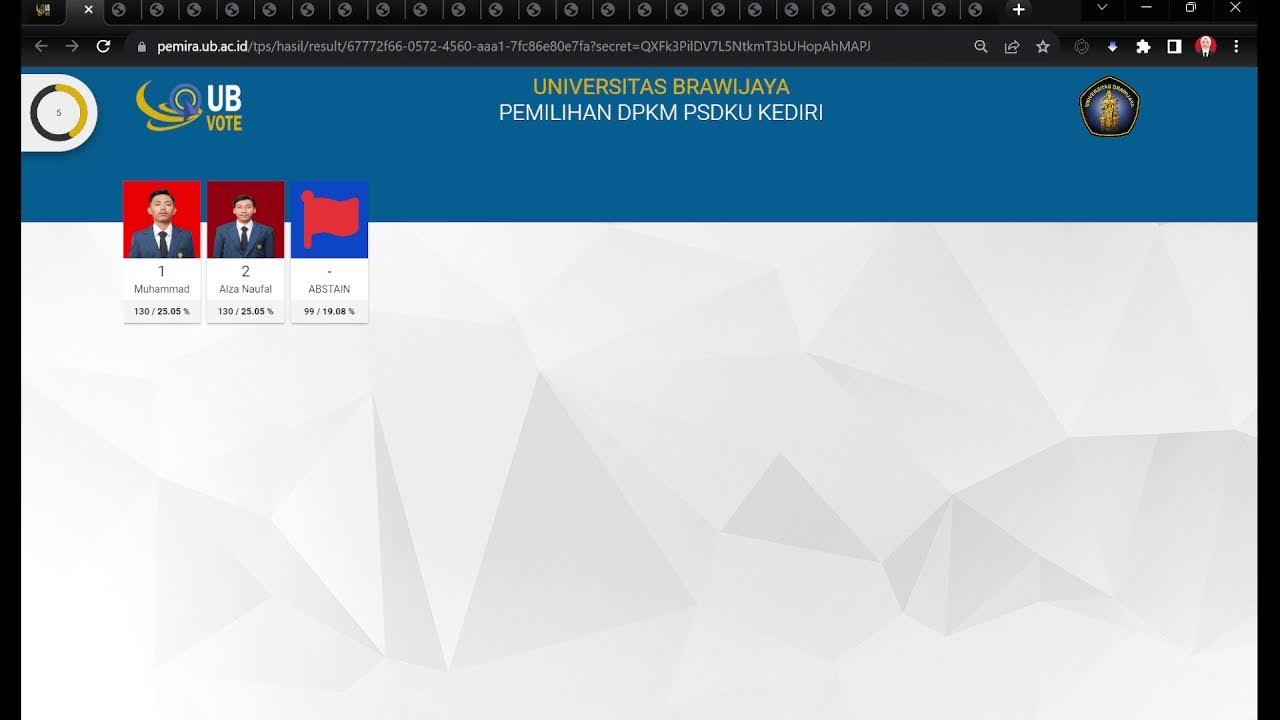 Pelaksanaan E-Vote PEMIRA UB 2023 - YouTube