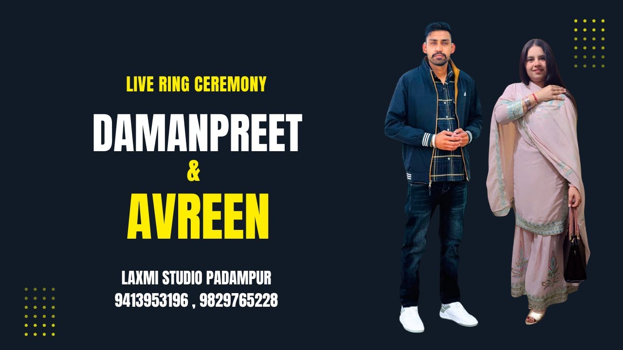 Live Ring Ceremony || Damanpreet & Avreen || - YouTube