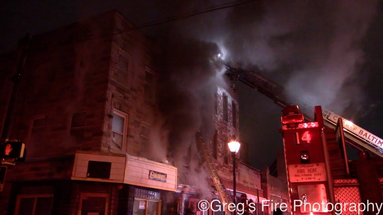 Working Structure Fire / West Baltimore Street / Baltimore City / 2-12 ...