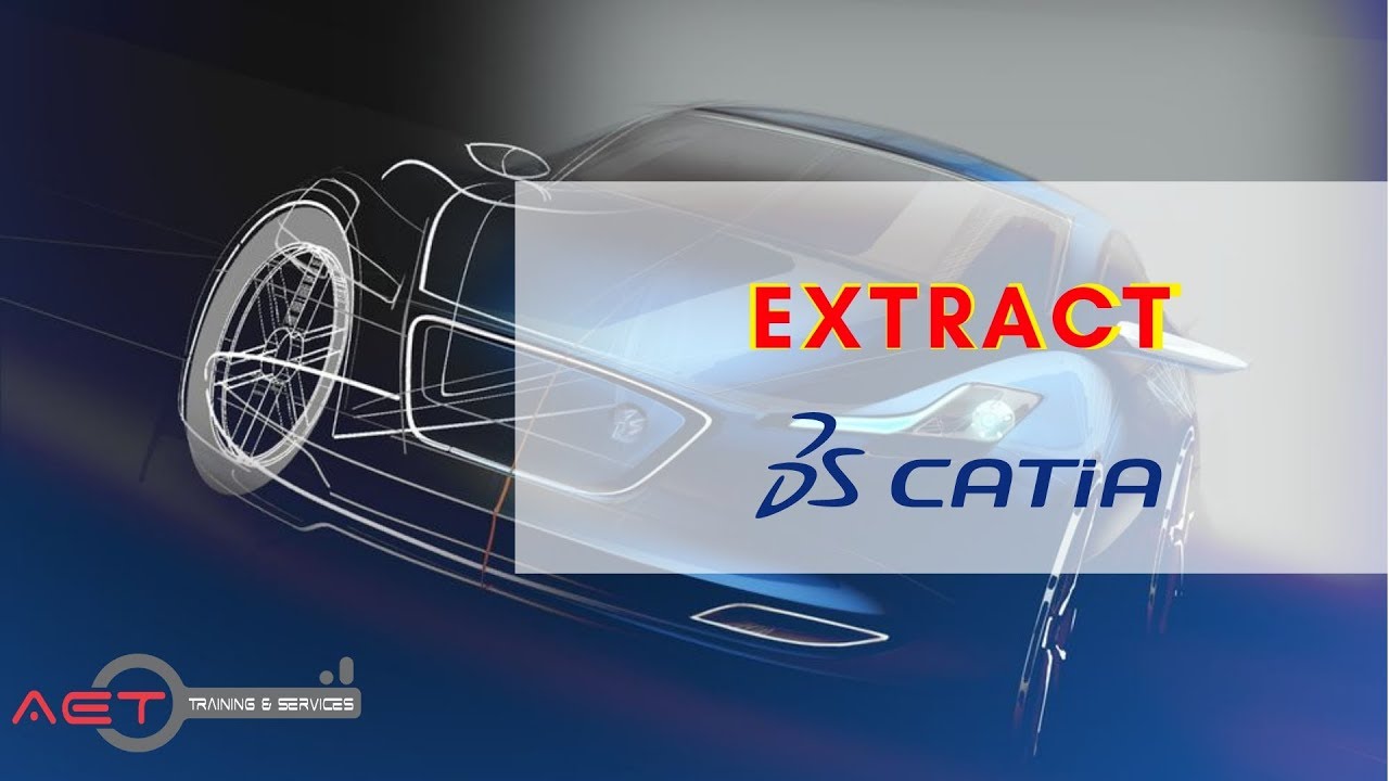 How to extract pieces from existing Geometry? Extract | Catia - YouTube