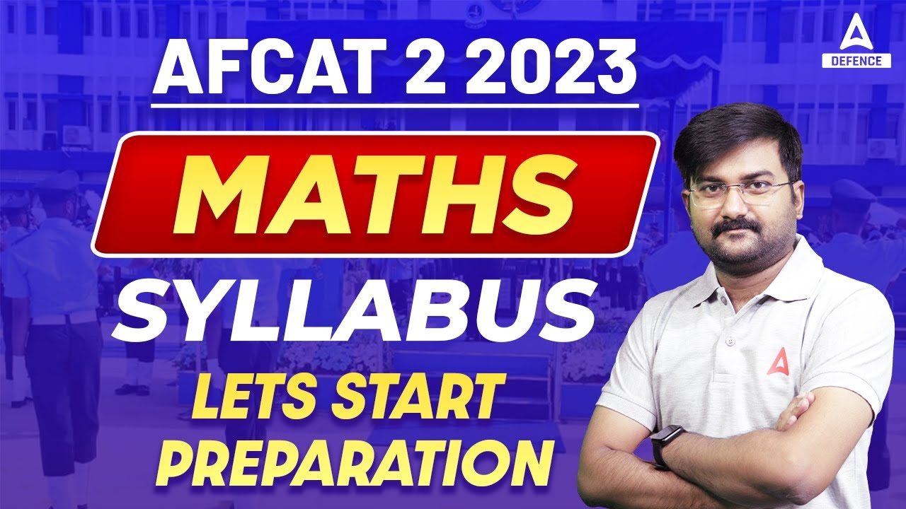 AFCAT 2 2023 Preparation| Maths syllabus | Lets start preparation by ...