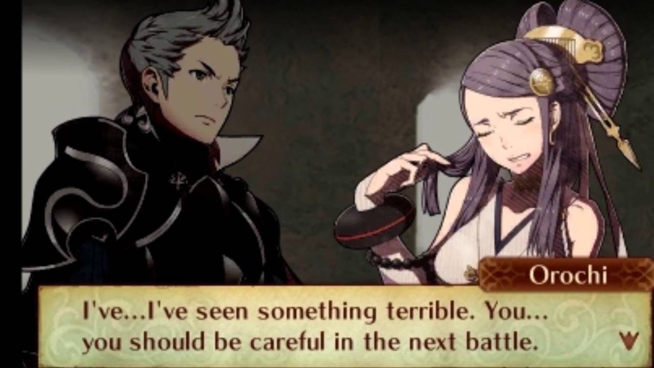 Fire Emblem Fates: Birthright Support Dialogue "C" Silas & Orochi - YouTube
