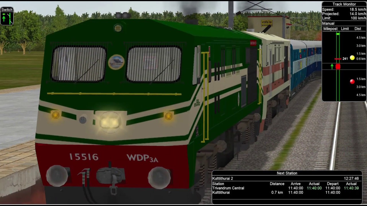 Single Electric line crossing | MSTS activity #StayHome game play - YouTube