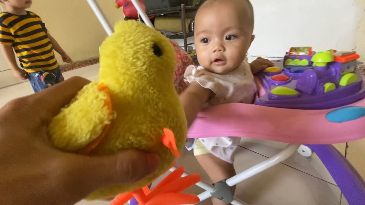 Mainan Anak Ayam, Ayam Berkokok, Anak Ayam Lompat, Ayam Warna Kuning ...
