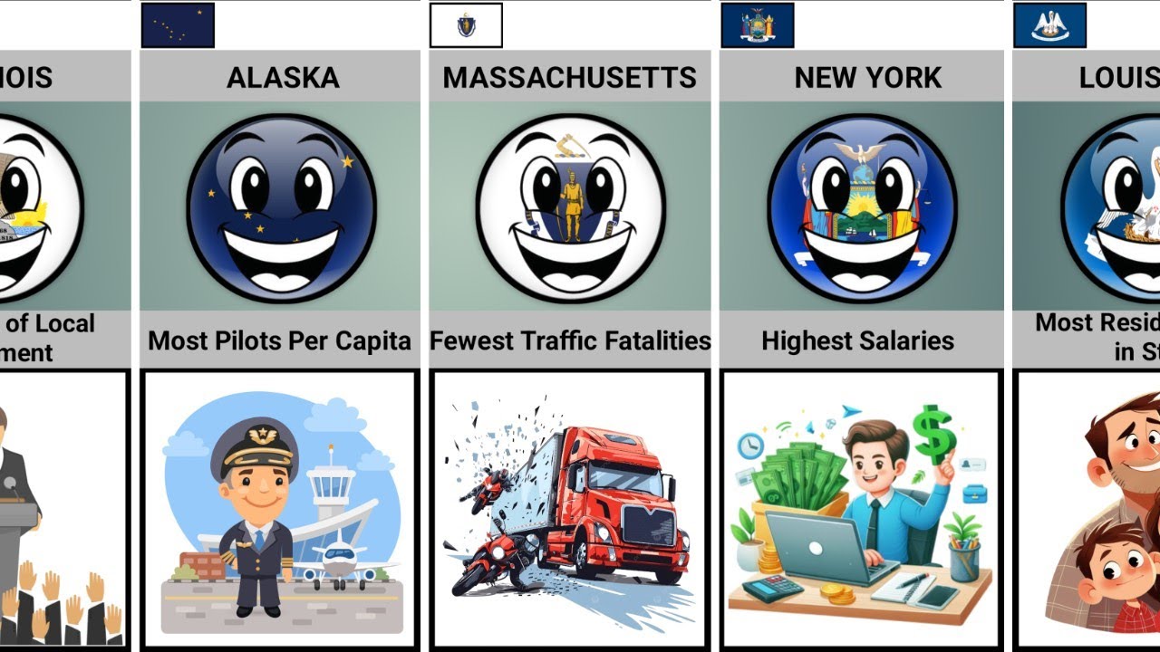 What Every US State Is The Best At [Countryballs] | Data Analysis - YouTube