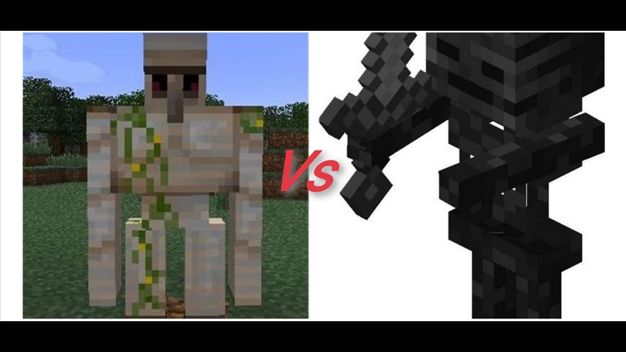 5 Iron Golems Vs 20 Wither Skeletons Youtube