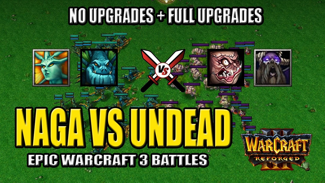Naga Myrmidon/ Naga Siren vs Abomination/ Necromancer - Warcraft 3 ...