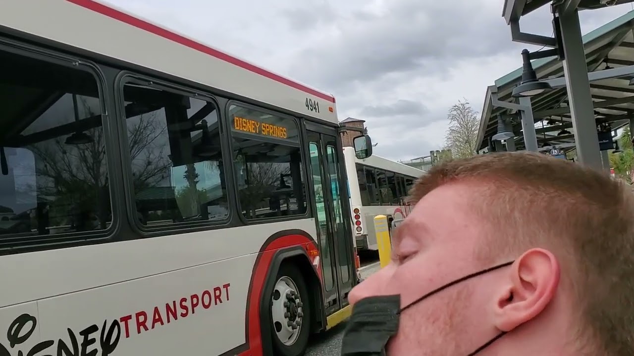 Sam on bus ride back to Coronado Springs from Disney Springs in Disney ...