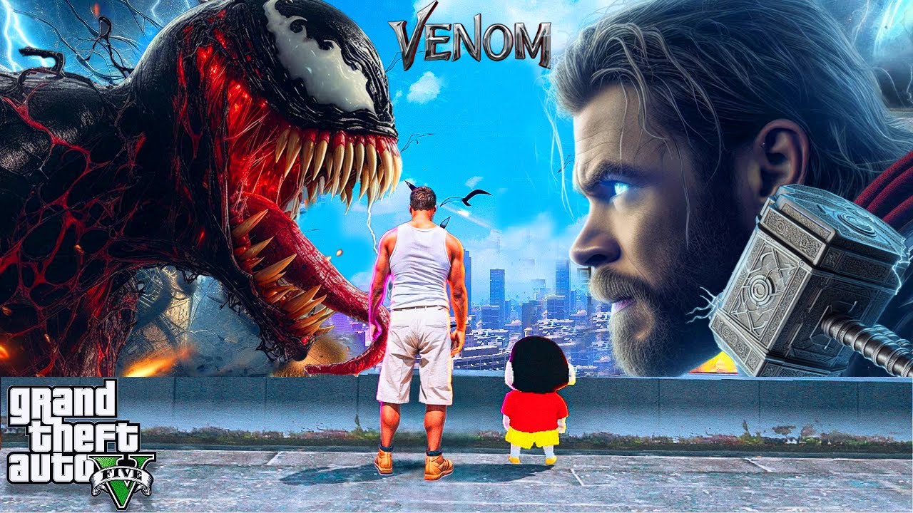 ShinChanThor Vs⚡Venom Epic Fight To Save Avengers Suit Upgrade Story🔥😱 ...